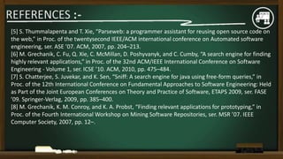 Api specification based function search engine using natural language query-Seminar Conducted by ...