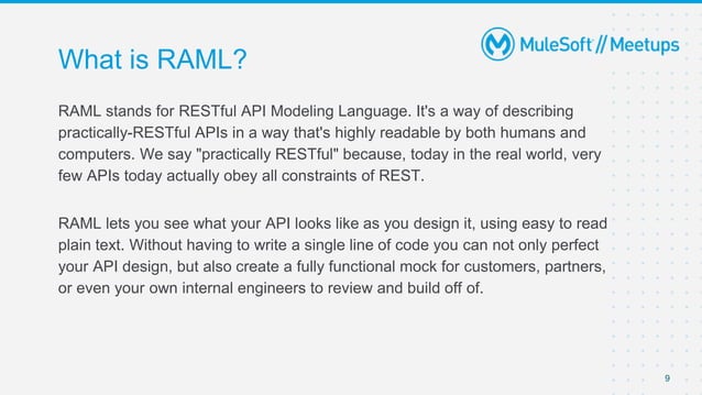 Api Specifications And Best Practices Mulesoft Mysore Meetup 4