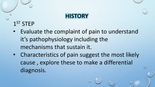 Pain History Taking in Physical Therapy | PPTX