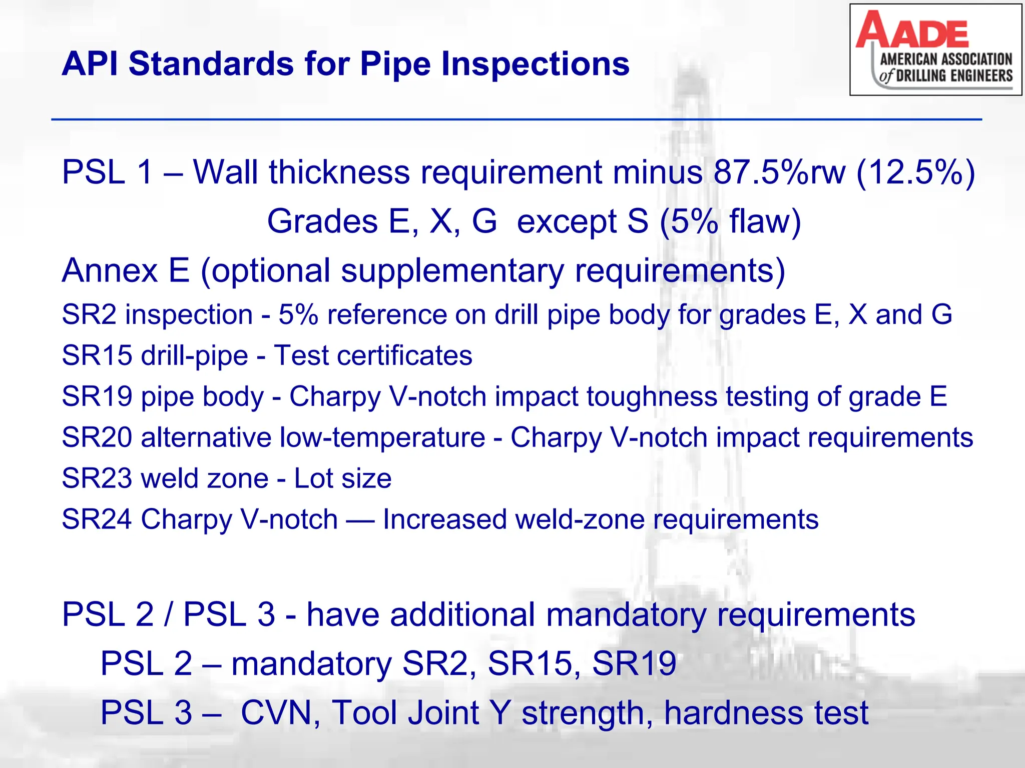 API_Standards_for_Pipe_Inspections for Users | PDF
