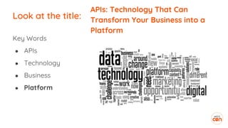 [WSO2Con EU 2018] APIs - Technology That Can Transform Your Business ...