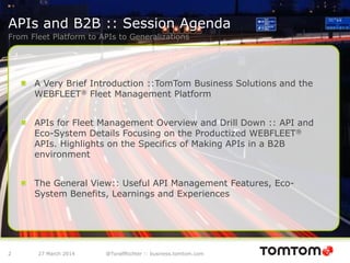 The B2B Perspective :: APIs and Services for Fleet Management | PPT