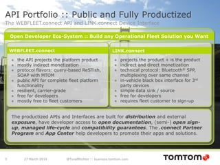 The B2B Perspective :: APIs and Services for Fleet Management | PPT