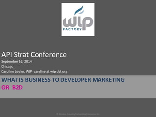WHAT IS BUSINESS TO DEVELOPER MARKETING OR B2D | PDF