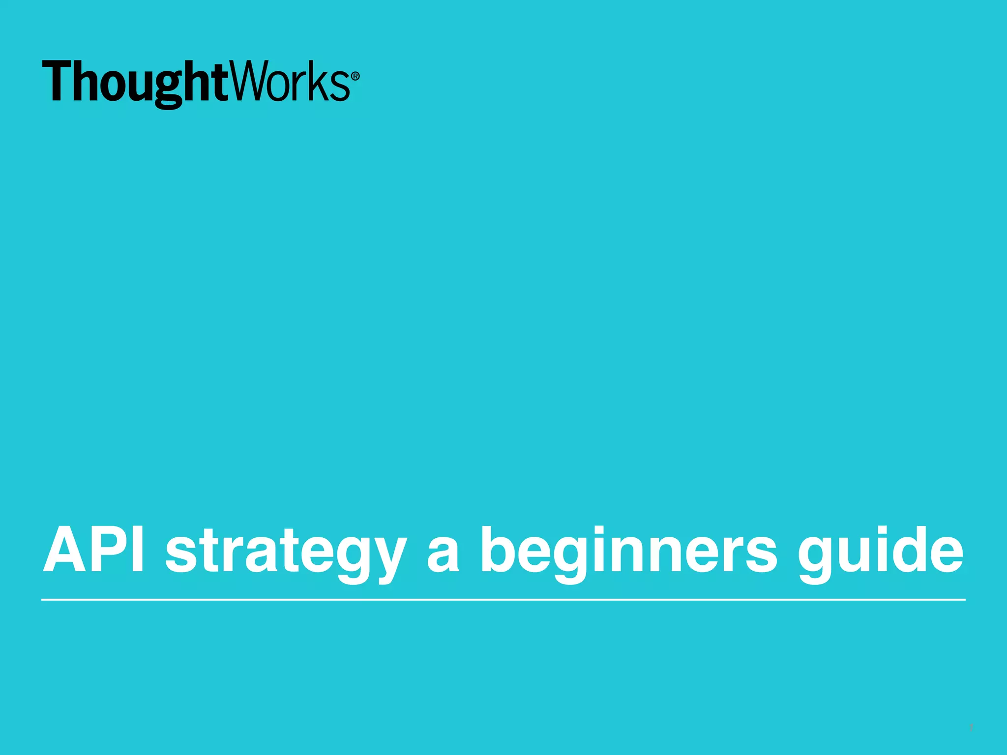 Api strategy a beginners guide | PPT
