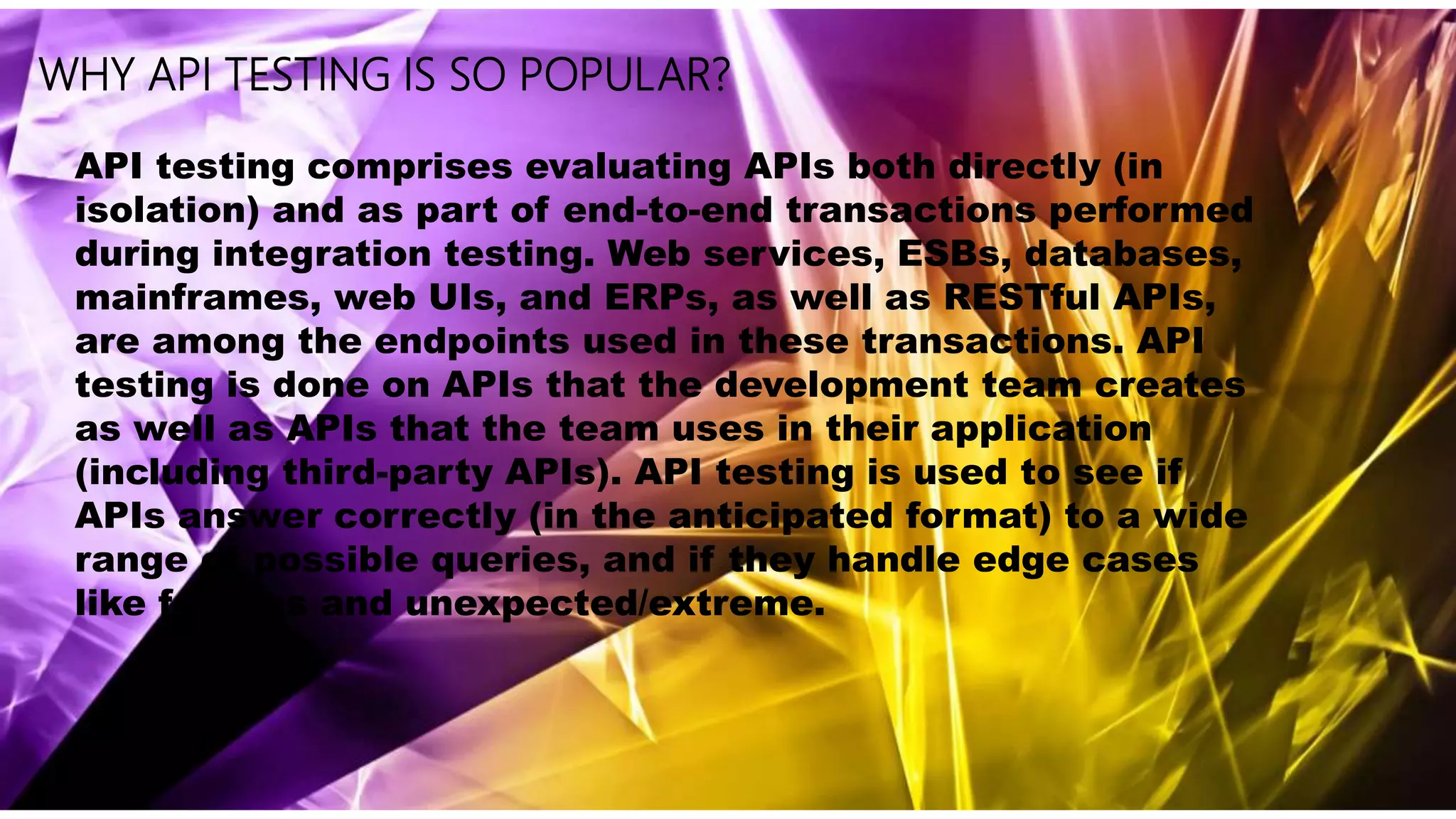 Api Testing Ppt 