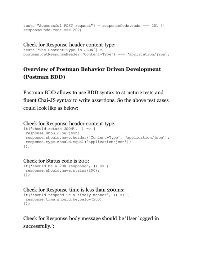 Api Testing Bible Using Postman Docx Web Development Internet