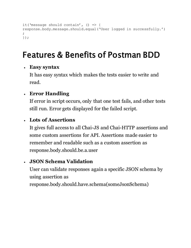 Api Testing Bible Using Postman Docx Web Development Internet
