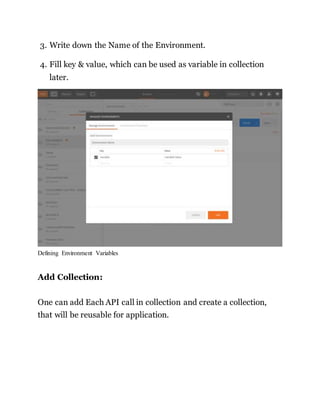 Api testing bible using postman | DOCX