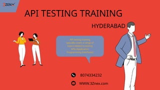 API testing training in hyderabad location | PPT