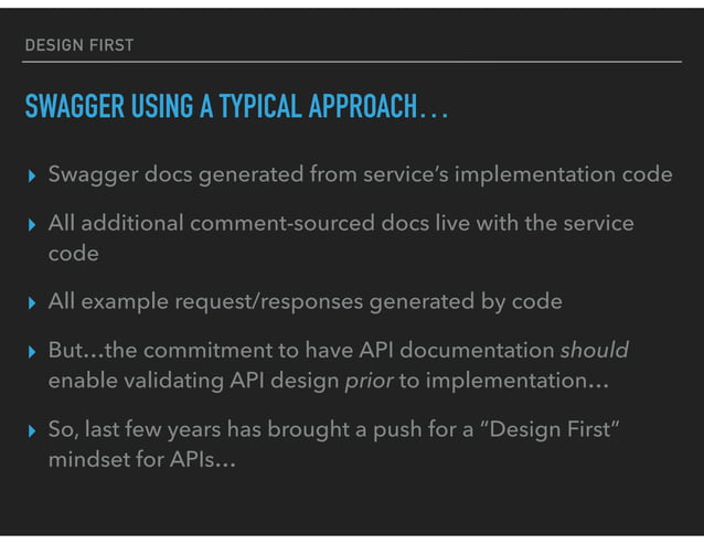 "Design First" APIs with Swagger | PPT