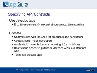 API Tooling in Eclipse | PPT