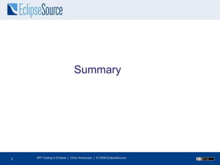 API Tooling in Eclipse | PPT