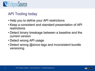 API Tooling in Eclipse | PPT