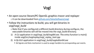Review: Apitrace and Vogl | PPTX | Computing | Technology & Computing