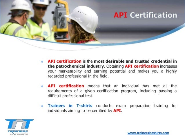 API Inspector Training Program Information