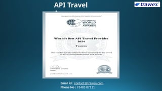 API Travel Agency, Travel Portal API, Travel API | PPT