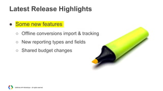 API Update Rundown | PPT