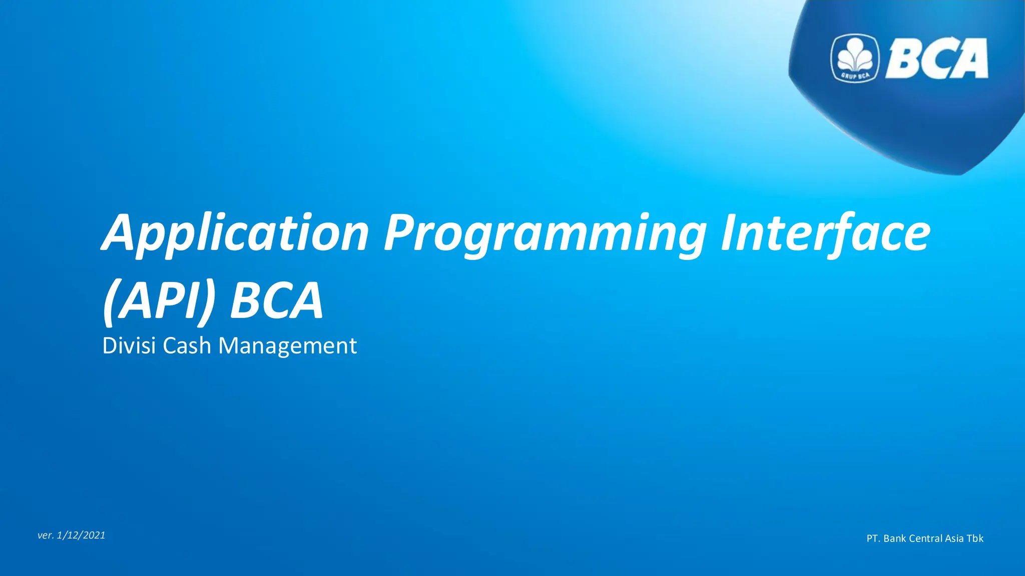 API & VA Solusi Cash management BCA divisi cast management | PPT
