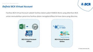 API & VA Solusi Cash management BCA divisi cast management | PDF