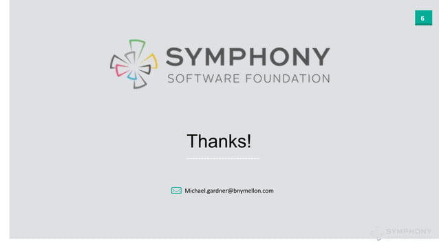 Symphony Software Foundation API Working Group Proposal | PPT