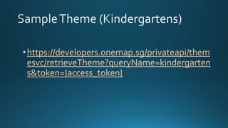 OneMap 2.0 API Workshop | PPTX | Technology & Computing