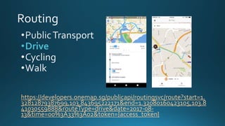 OneMap 2.0 API Workshop | PPTX | Technology & Computing