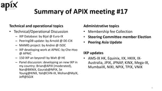 APIX and Peering Asia Update | PDF
