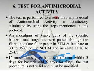 Qualification of membrane filtration apparatus | PPTX