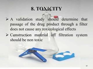 Qualification of membrane filtration apparatus | PPTX