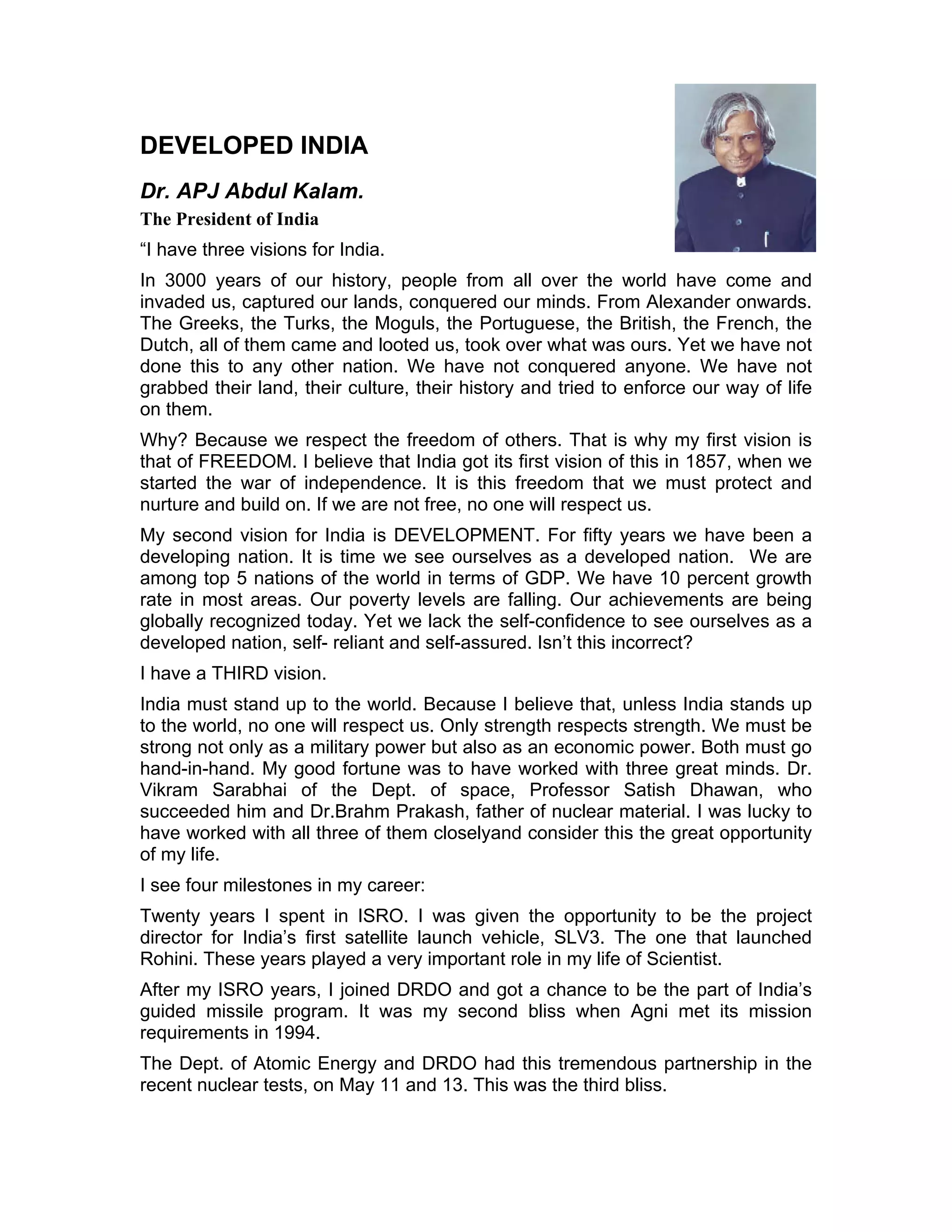Apj Speech | PDF