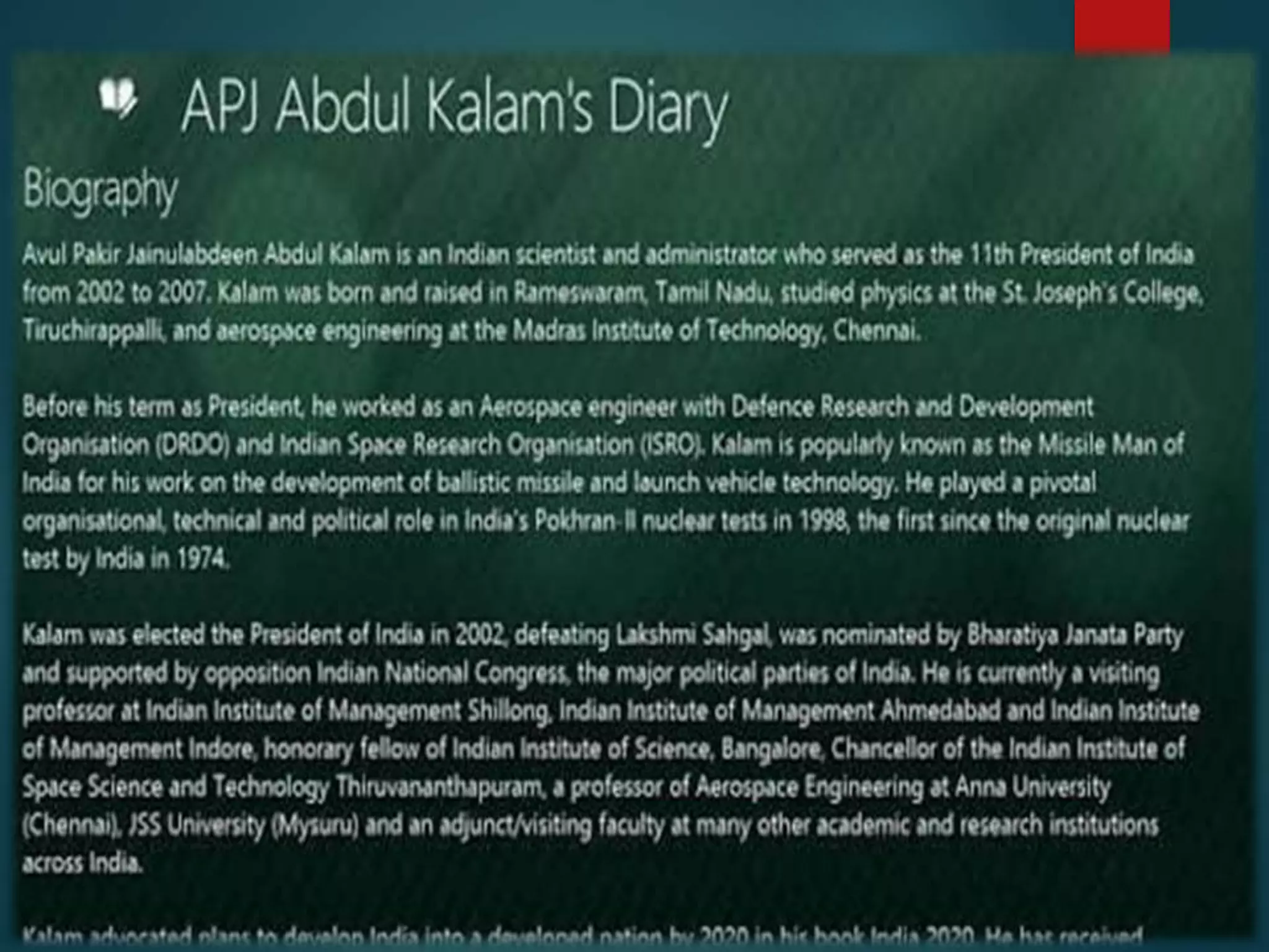 Apj abdul kalam | PPT