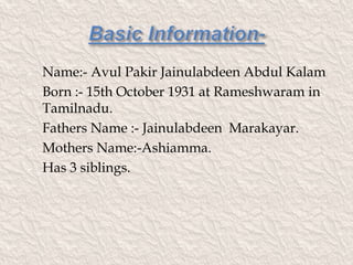 APJ Abdul Kalam | PPTX