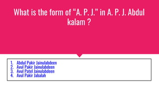 Apj abdul kalam | PPTX