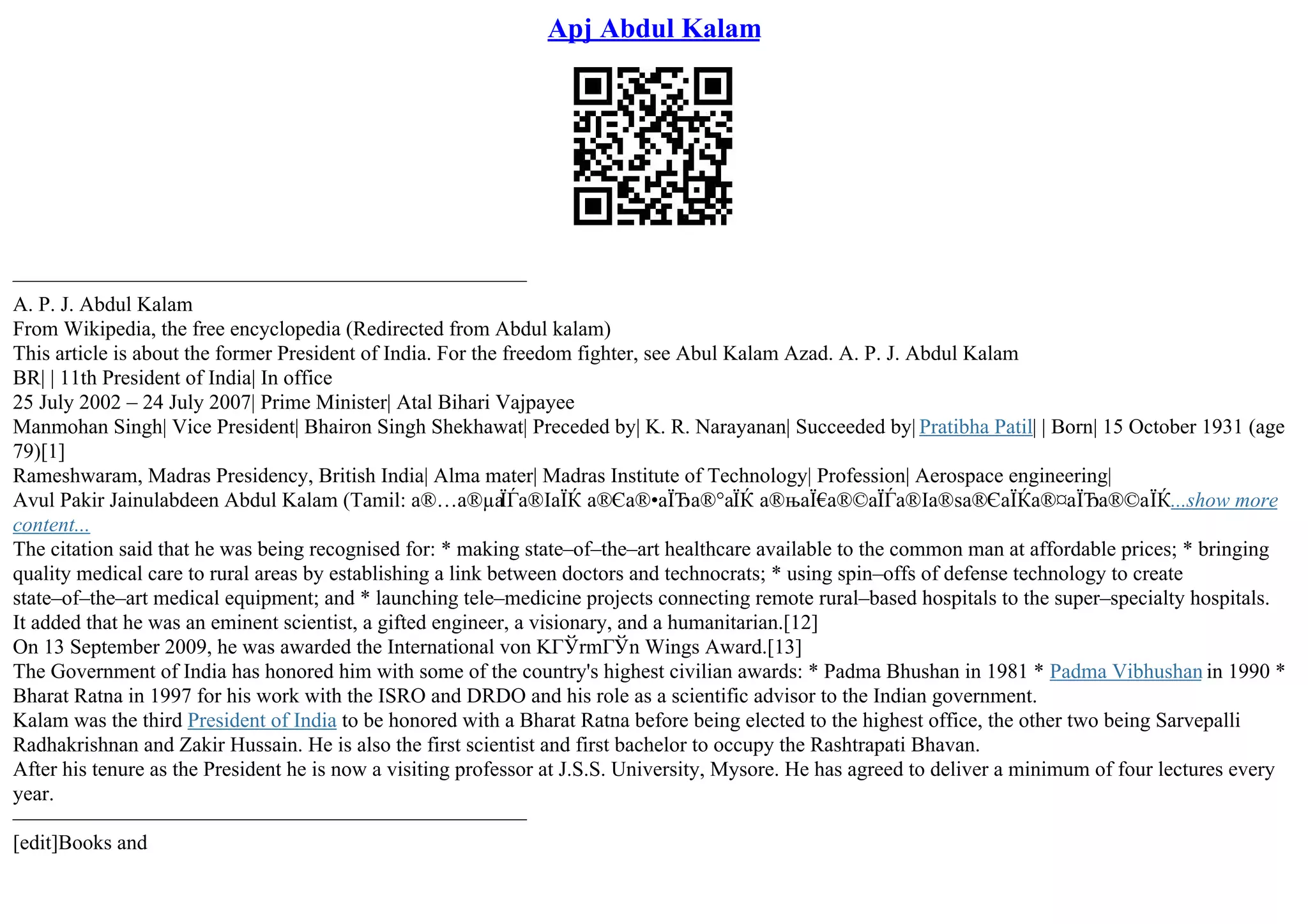 Apj Abdul Kalam | PDF