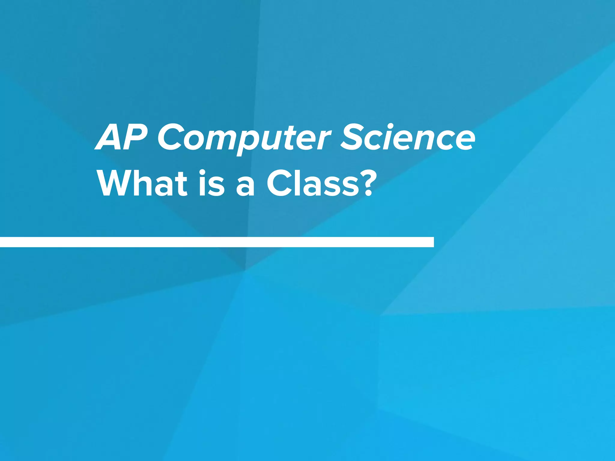 [AP Java] [Classes] [01] Intro to Classes and Objects.pptx