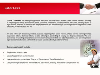 Apj & company presentation | PPT