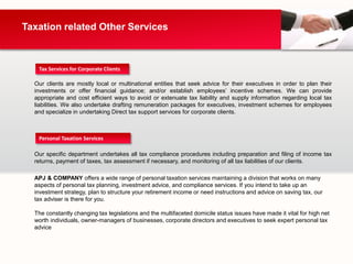 Apj & company presentation | PPT