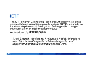 IDNIC OPM 2017: IPv6 Update | PPT
