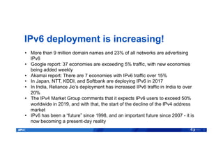 IDNIC OPM 2017: IPv6 Update | PPT