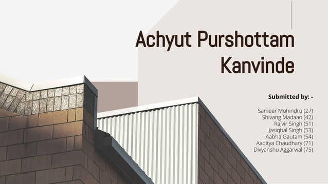 AP Kanvinde and His Works | PDF | Hinduism | Religion & Spirituality