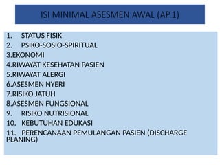 Sosialisasi Asesmen Awal Medis Pasien.ppt