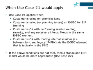 Microsoft Lync & Acme Packet Session Management Solutions | PDF
