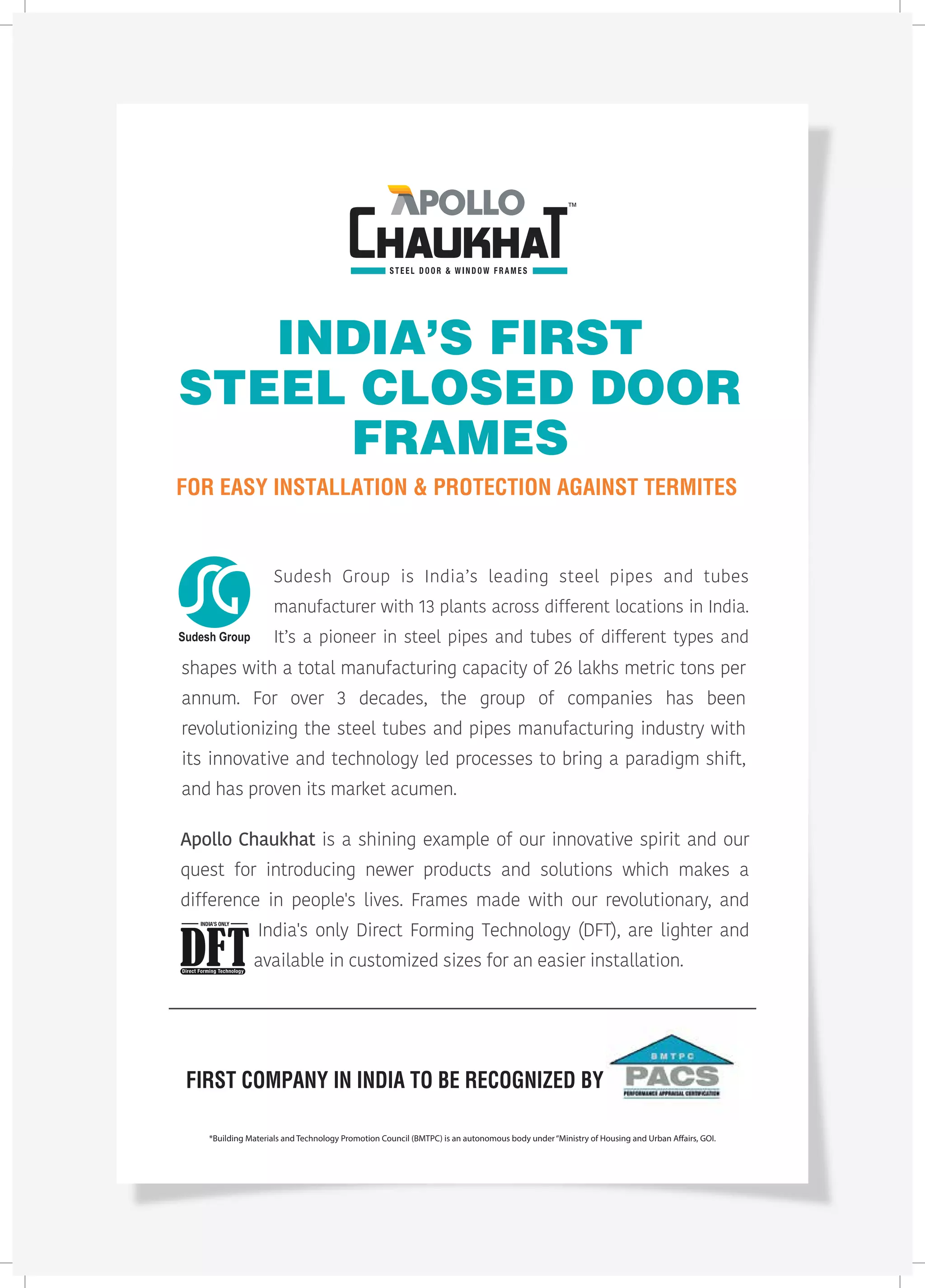 How steel helps in the construction of steel door and window frames? | PDF
