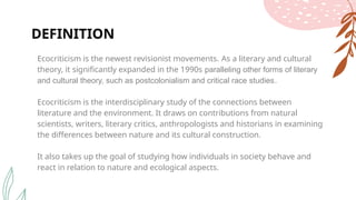 ECOCRITICISM (Literary) POWERPOINT SLIDES | PPTX