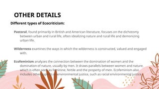 ECOCRITICISM (Literary) POWERPOINT SLIDES | PPTX