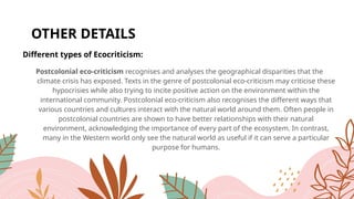 ECOCRITICISM (Literary) POWERPOINT SLIDES | PPTX