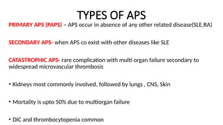 antiphospholipid antibody syndrome in pregnancy | PPTX