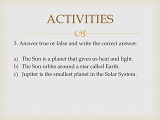 A place in the Universe (3rd primary) | PPT