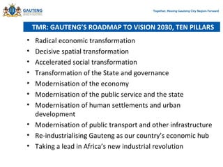 A plan for the Gauteng City Region towards Vision 2030 | PPT